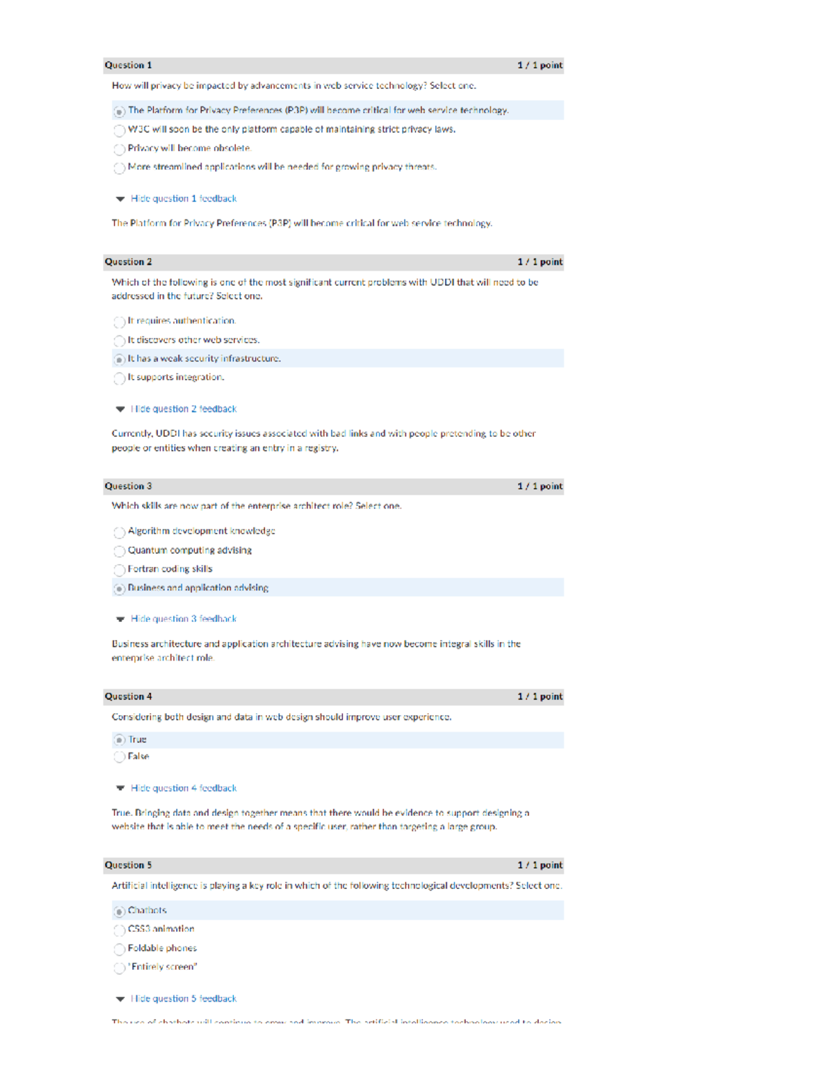 8-2 Quiz 1 This is the first attempt for this quiz. Good Luck with the ...