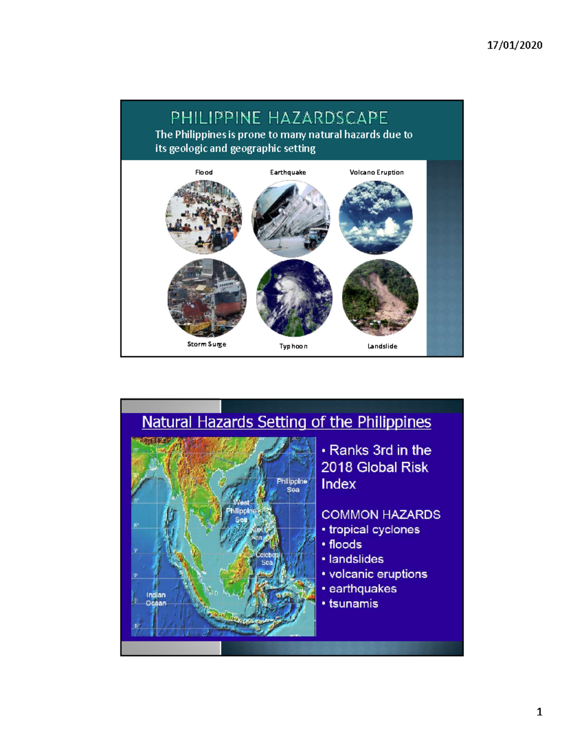 Lecture 101A-CE Elect 3S - Storm Surge Typhoon Landslide Flood ...