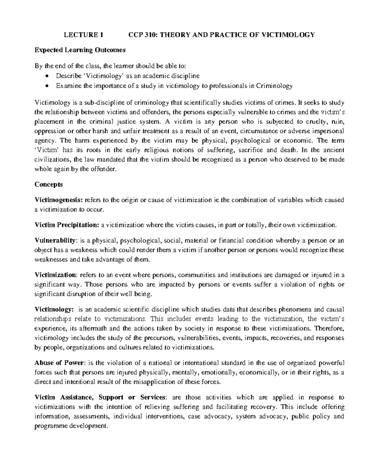 Lecture 1 - It's a Bas 304 lesson and deals with social change ...