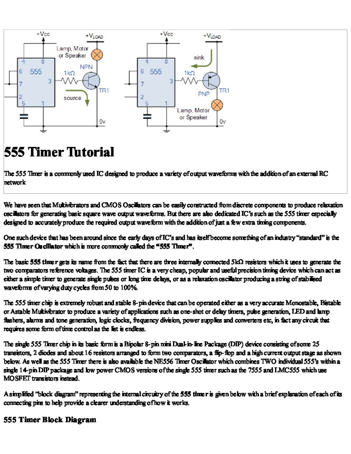 555 Timer Tutorial - The Monostable Multivibrator - - Studocu