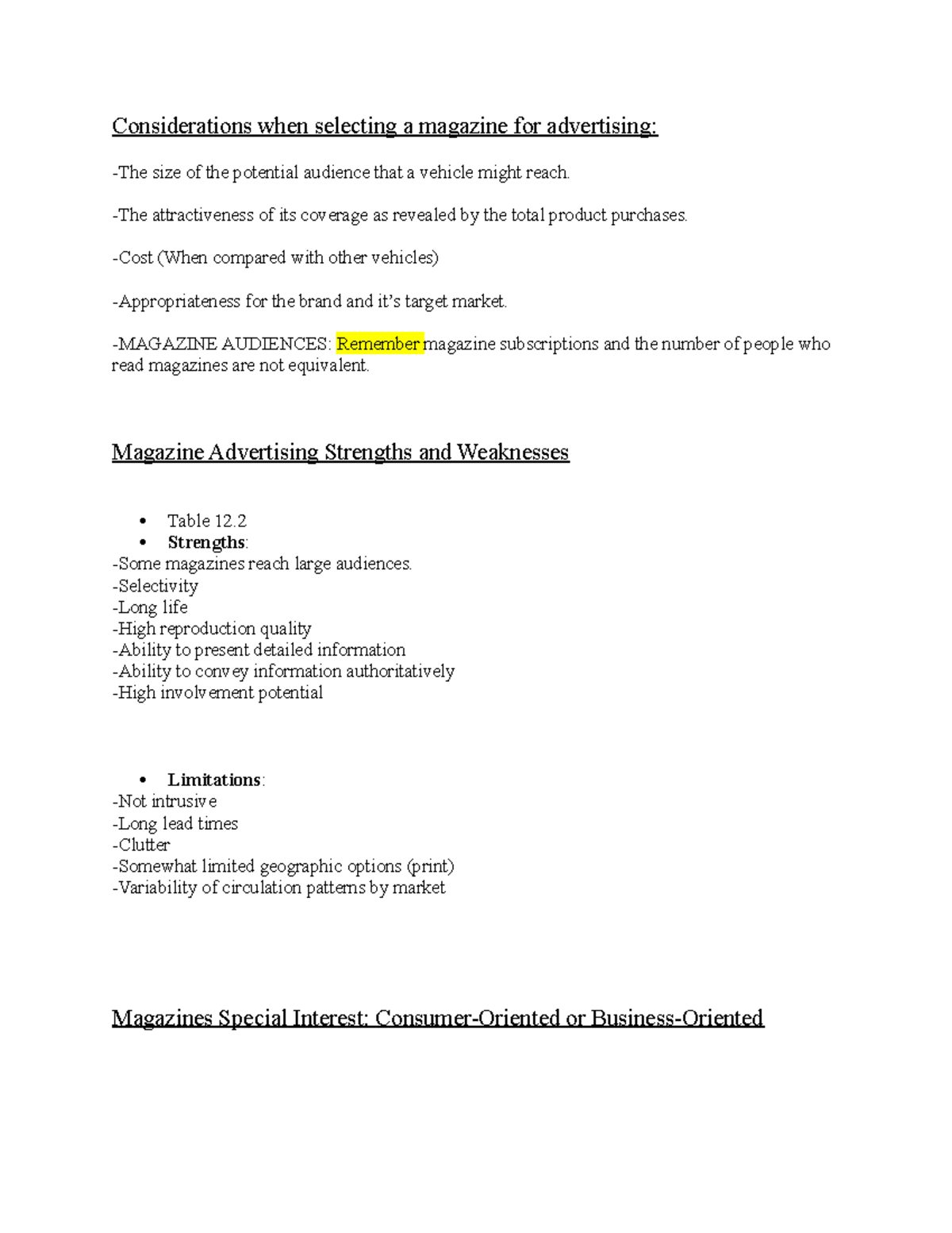 Marketing Communications exam study guide chapter 9-12 - Considerations ...