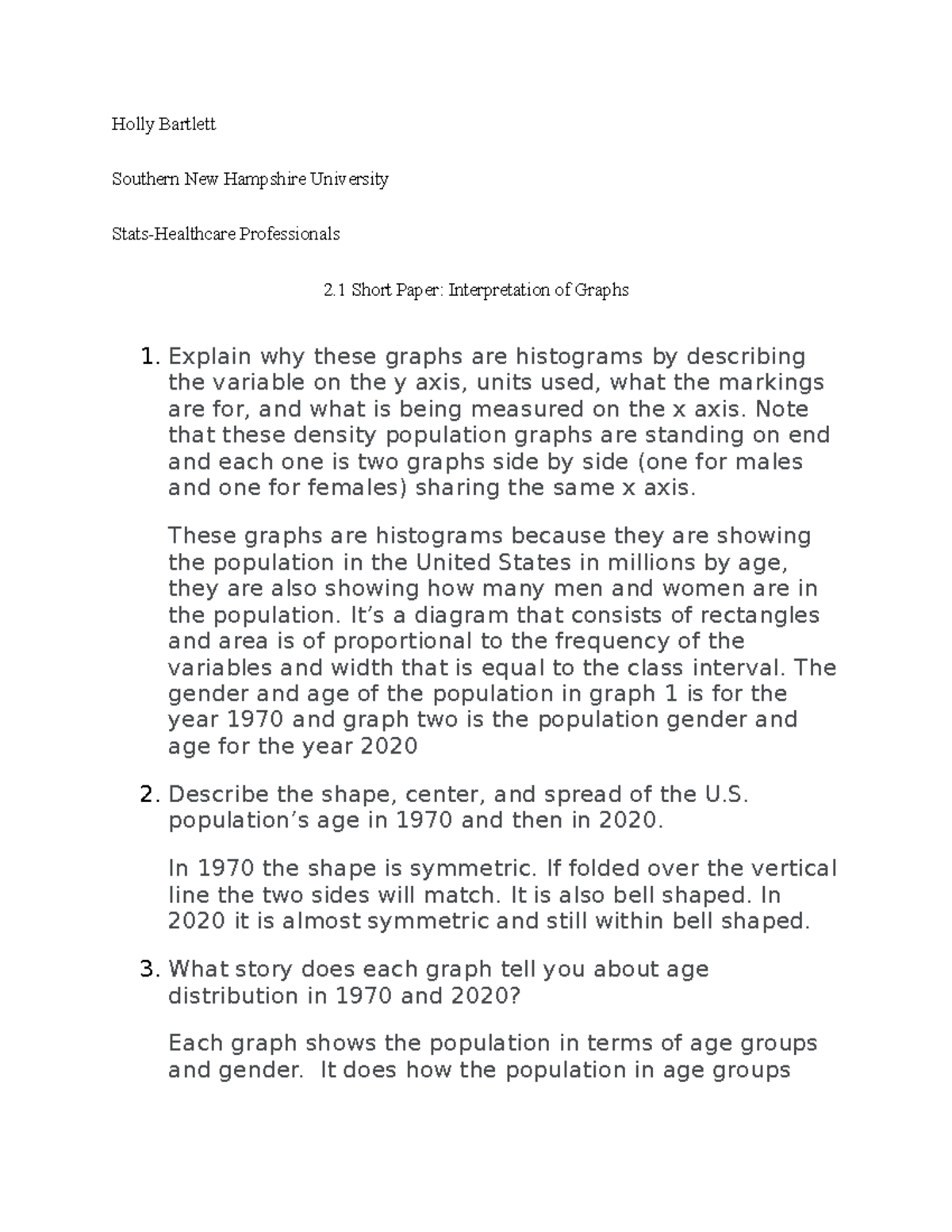 2.1 short paper - Holly Bartlett Southern New Hampshire University ...