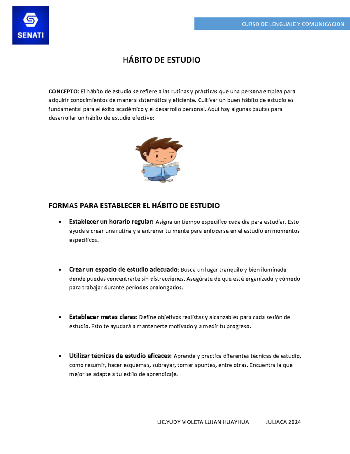 Habito DE Estudio - HÁBITO DE ESTUDIO CONCEPTO: El hábito de estudio se ...