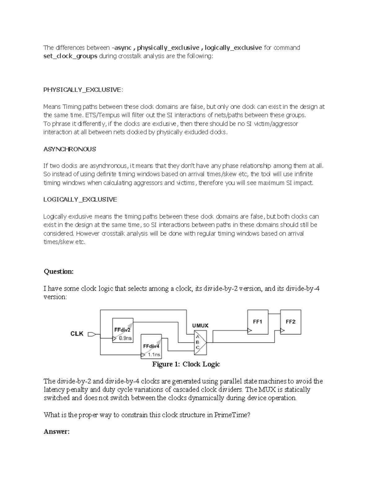 52004 6894 Timing My Exp - The differences between -async , physically_exclusive , - Studocu