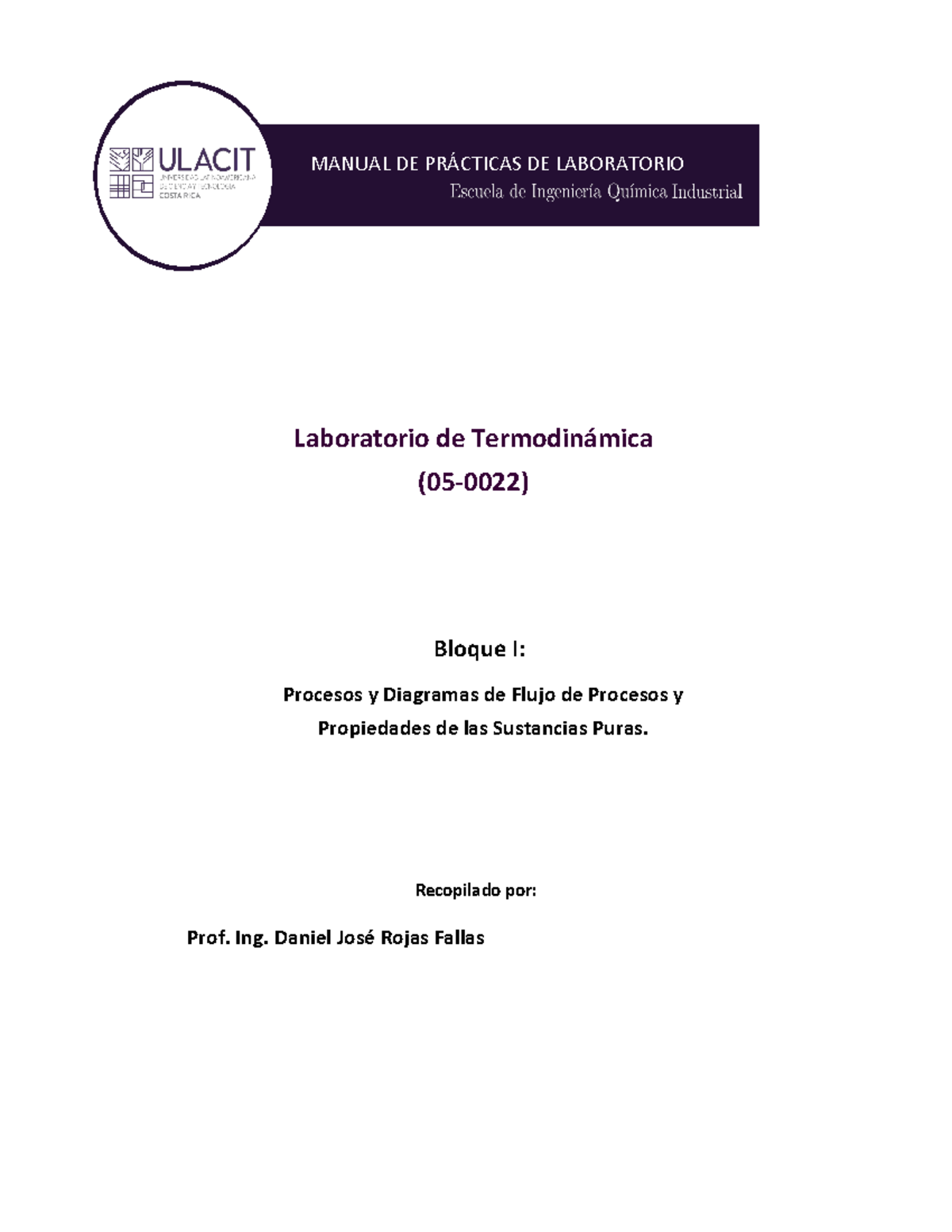 Manual de Prácticas - Final - Warning: TT: undefined function: 32 Laboratorio de Termodinámica ...