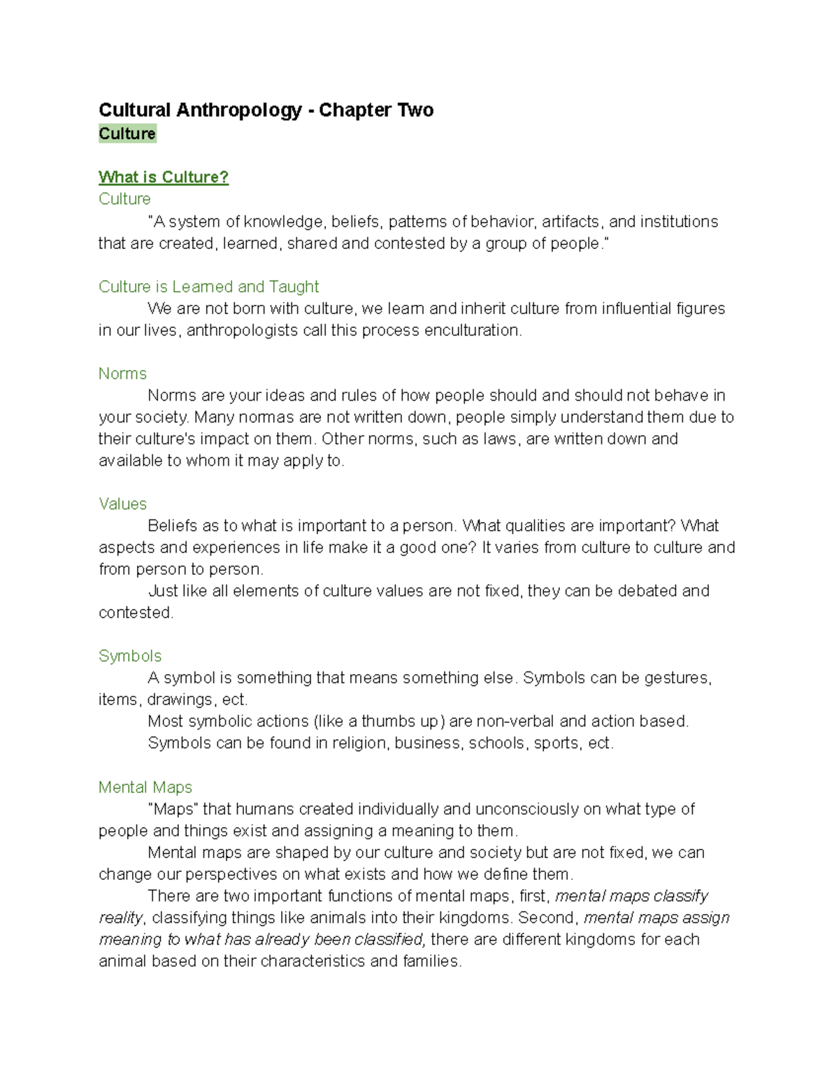Cultural Anthropology - Chapter Two - Cultural Anthropology - Chapter ...