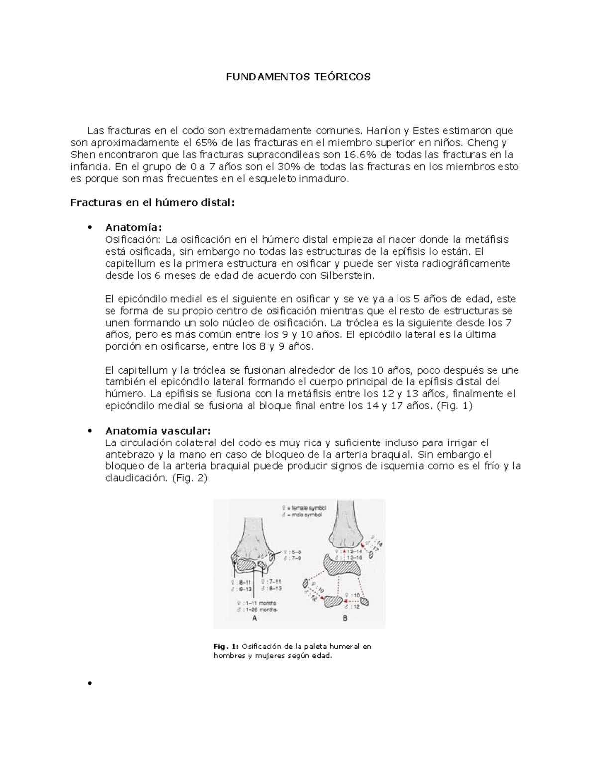 Fracturas de paleta humeral - FUNDAMENTOS TEÓRICOS Las fracturas en el ...