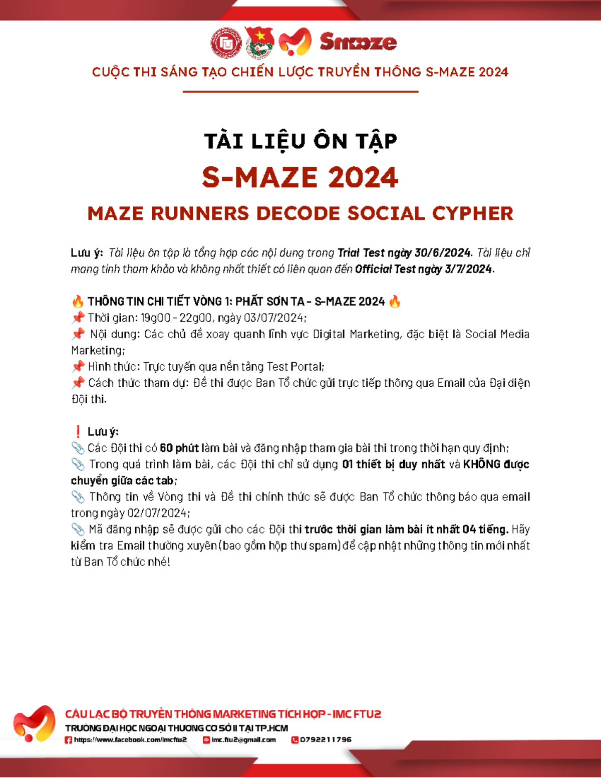 TÀI LIỆU ÔN TẬP VÒNG 1 VỀ DIGITAL MARKETING CHO SINH VIÊN - TÀI LIỆU ÔN ...