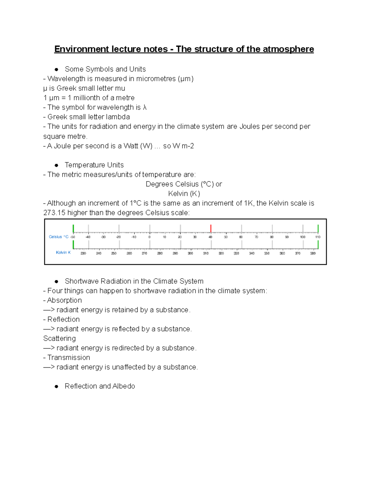 Environment lecture notes - The structure of the atmosphere - A Joule ...