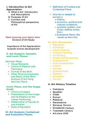 GEC-AA Activity 1 - ART APPRECIATION COURSEWORK (Questions with answers ...