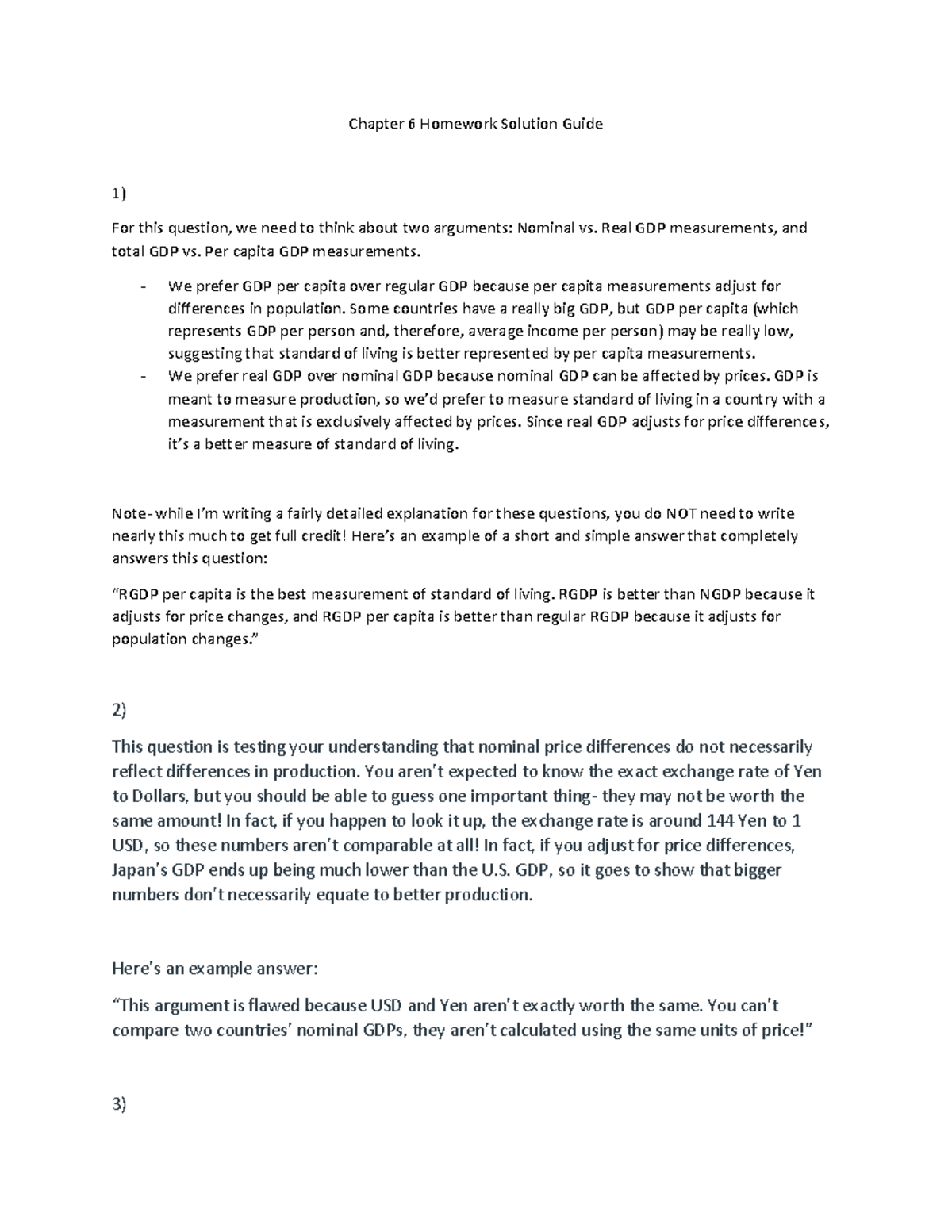 Chapter 6 Homework Solutions - Chapter 6 Homework Solution Guide For this question, we need to ...