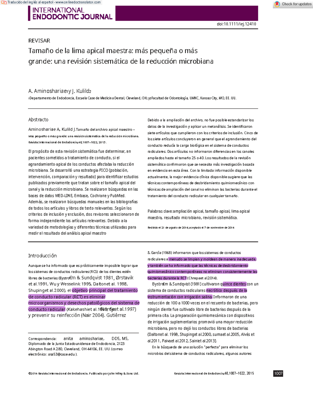 Int Endodontic J - 2014 - Aminoshariae - Master apical file size ...