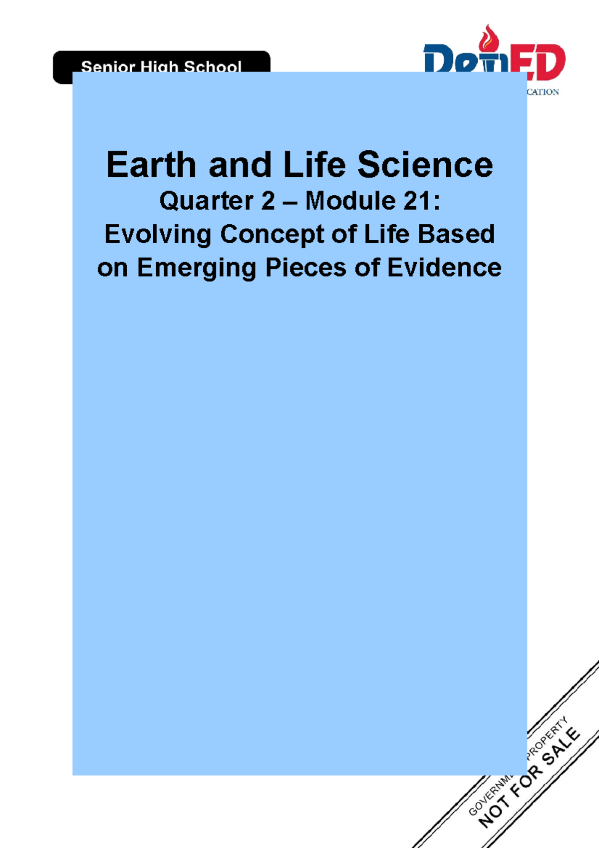 Quarter 2 Module 21 edited - Earth and Life Science Quarter 2 – Module ...