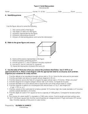 Q2 LE Mathematics 7 Lesson 4 Week 4 - IMPLEMENTATION OF THE MATATAG K ...