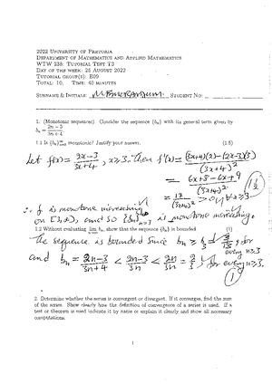 2020 - WTW 238 - Semester Test 2 - QP - 2020 University of Pretoria ...