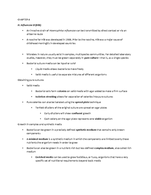 Chapter 10: Bacterial Diversity - *Will start to see organisms' names ...
