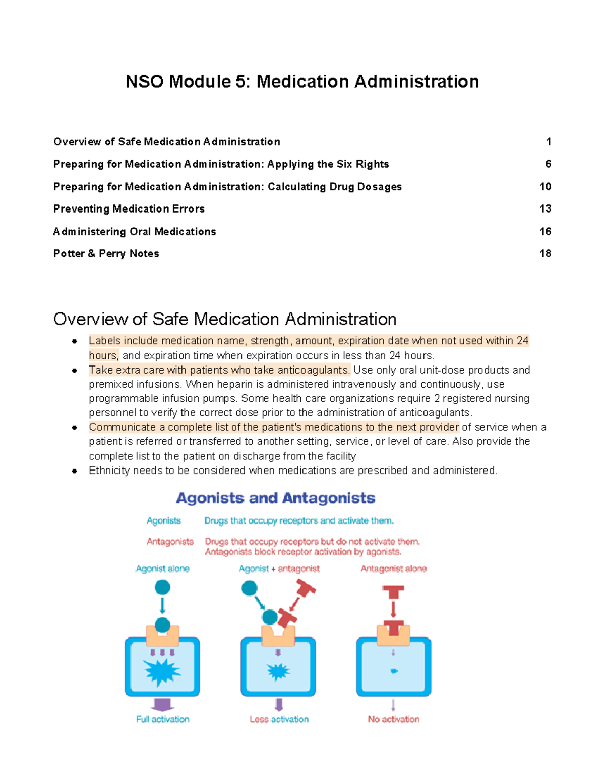 NSO Module 5 Medication Administration - NSO Module 5: Medication ...