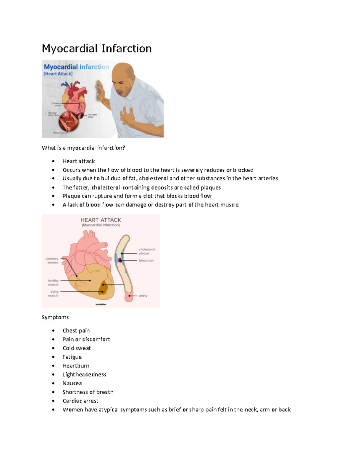 Myocardial Infarction - Myocardial Infarction What is a myocardial ...