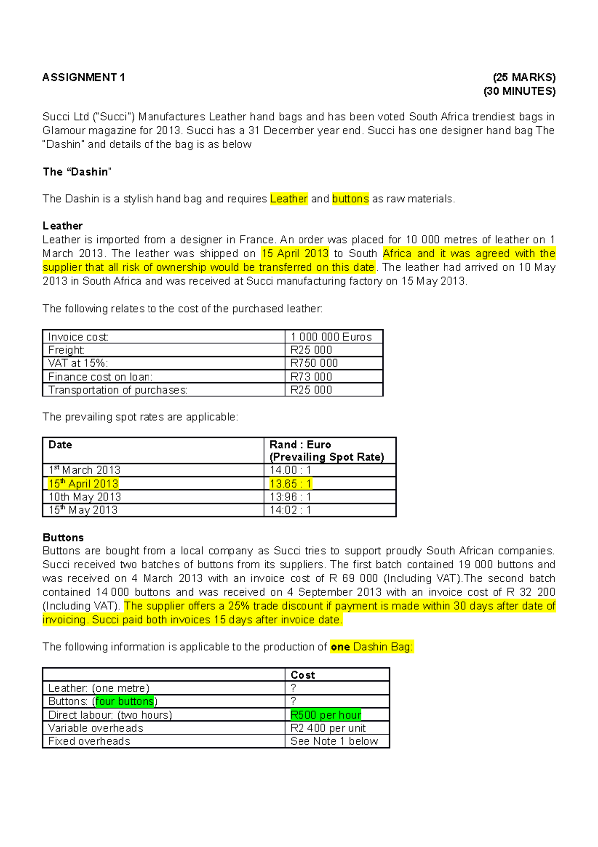 Inventory Question Solution Assignment 1 25 Marks 30 Minutes