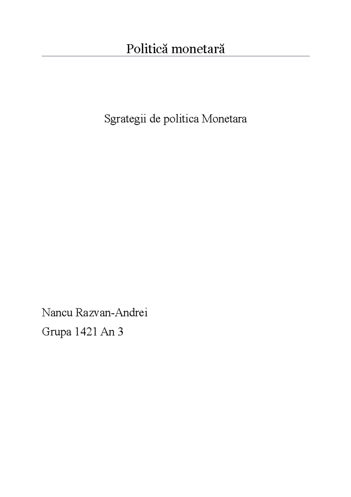 Politică monetară - economie monetara scurt istoric - Politică monetară ...