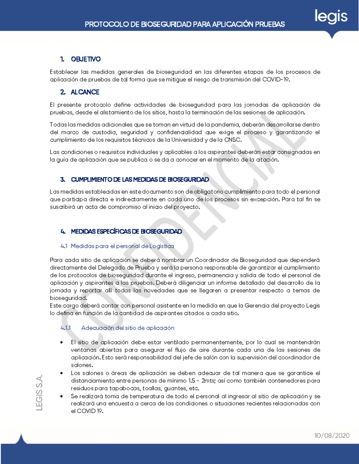 Protocolo Bioseguridad Aplicacion Pruebas FUAA - PROTOCOLO DE ...