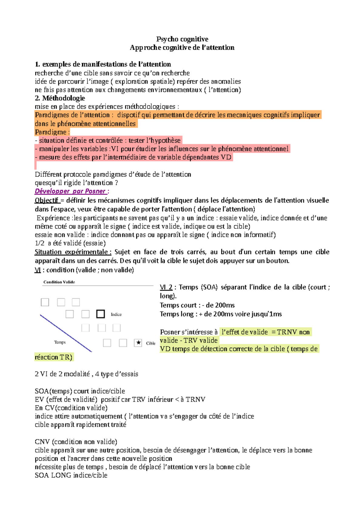 Psycho Cognitive S 1cm - Psycho cognitive Approche cognitive de l ...