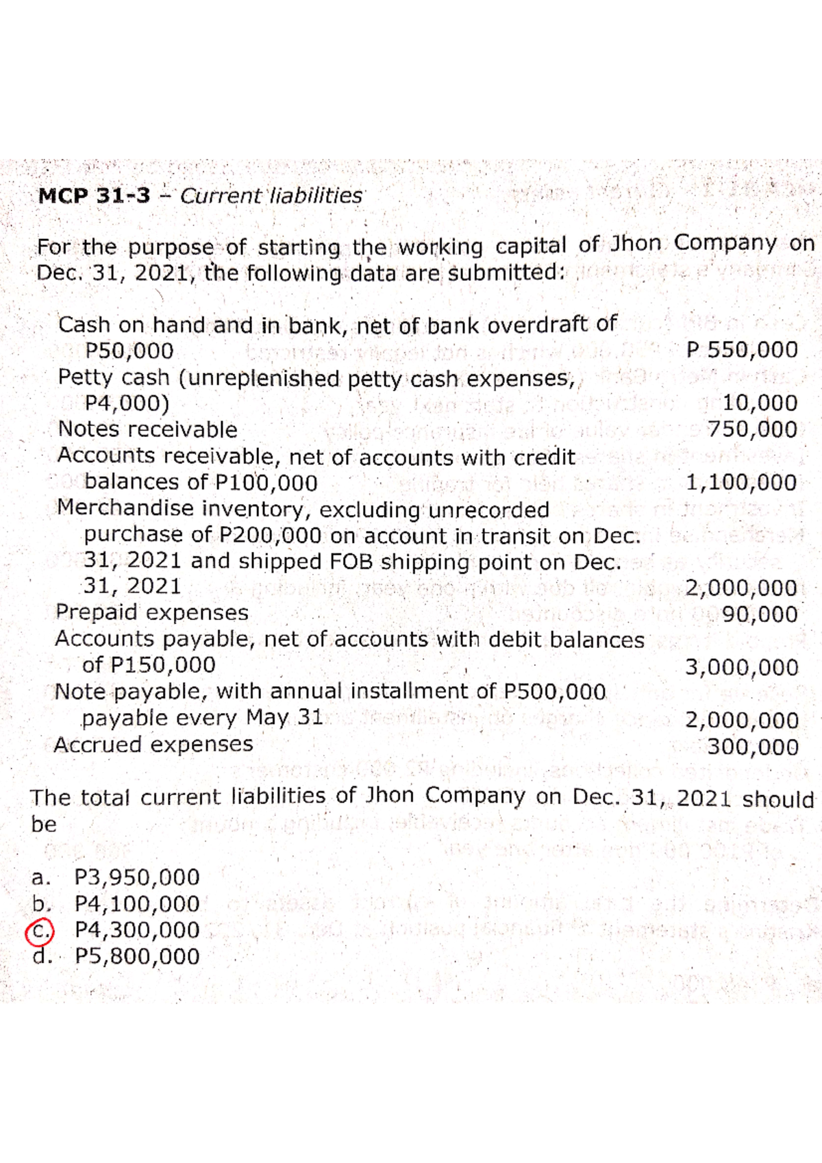 Intermediate Accounting 3 Current Liabilities With Answers