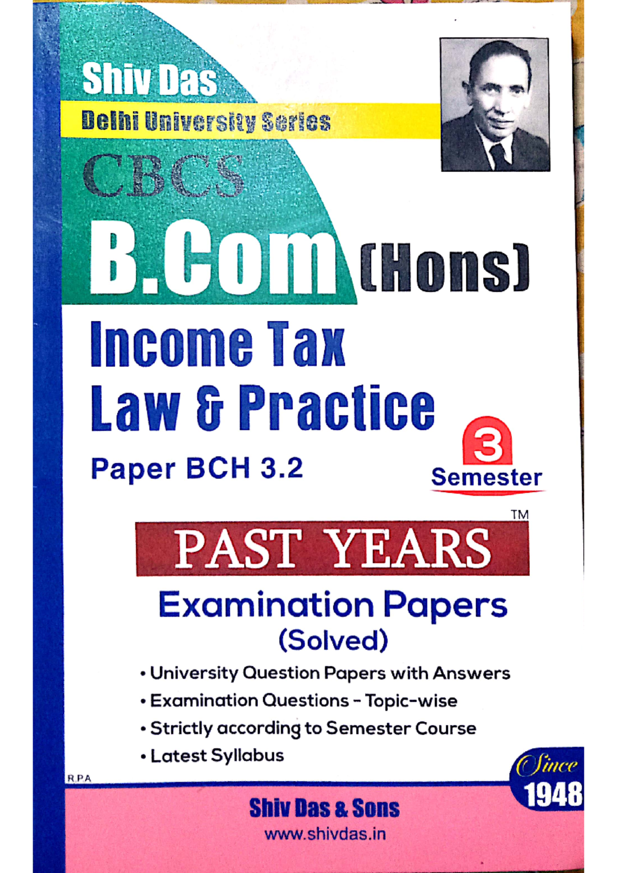 Income tax - shiv das py10 - Commerce & Managment Studies - Studocu