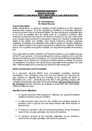 Legal Education IN Uganda - SCHOOL OF LAW 2021 A paper addressing the ...