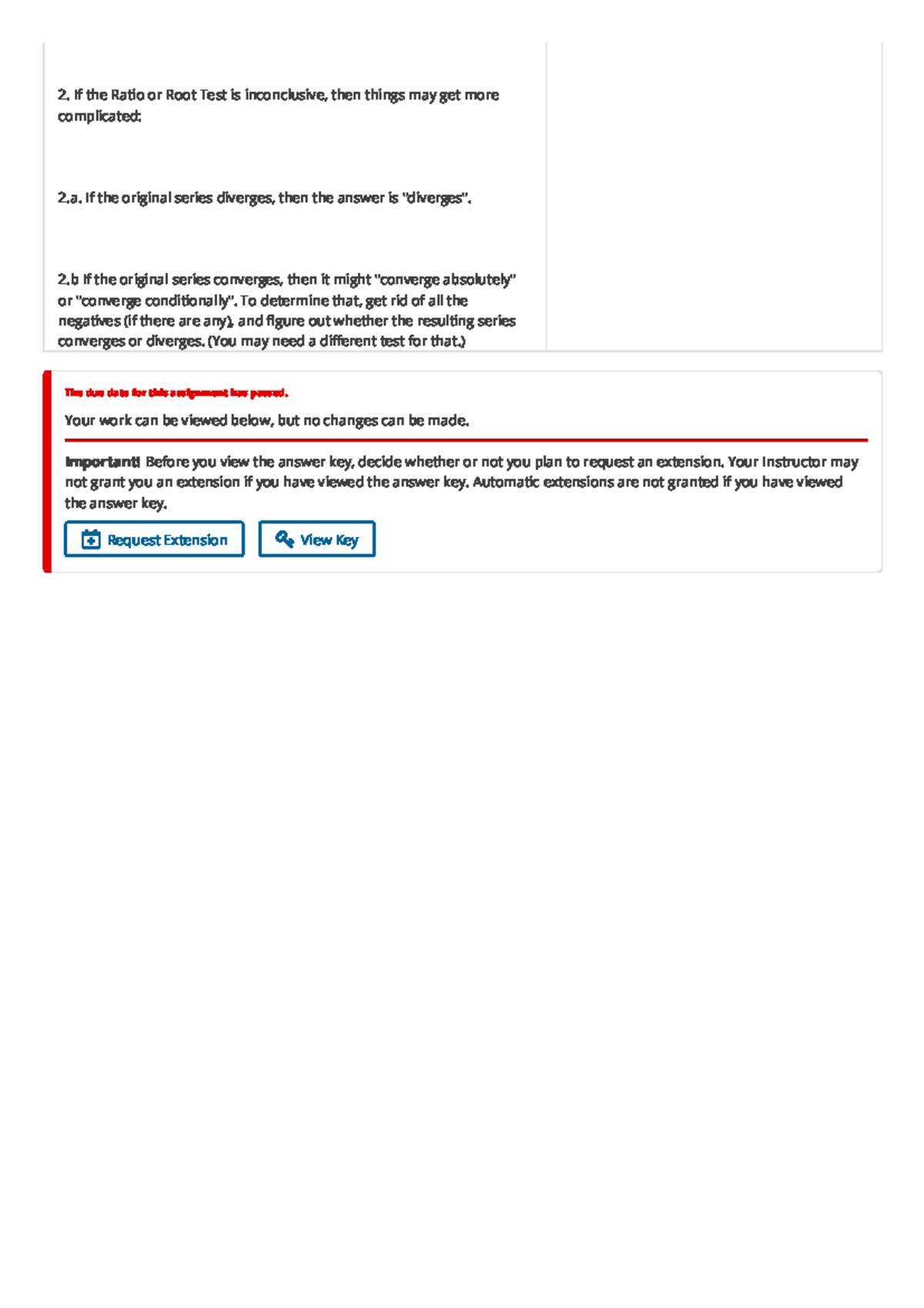 11.6 Ratio and Root Test, Absolute Conditional Conv. - Math 152 ...