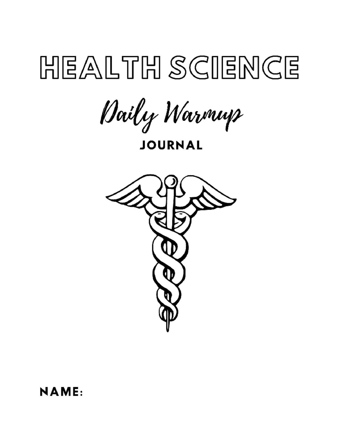 Health Science Daily Warm Up Journal - An emergency medical technician ...