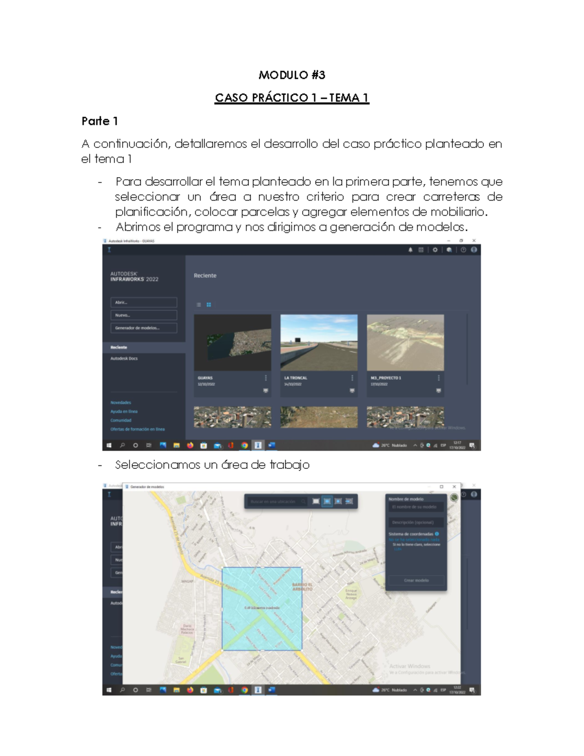 Pablo Rojascalle M3 T1 Victormontilla - MODULO CASO PR¡CTICO 1 – TEMA 1 Parte 1 A continuaciÛn ...