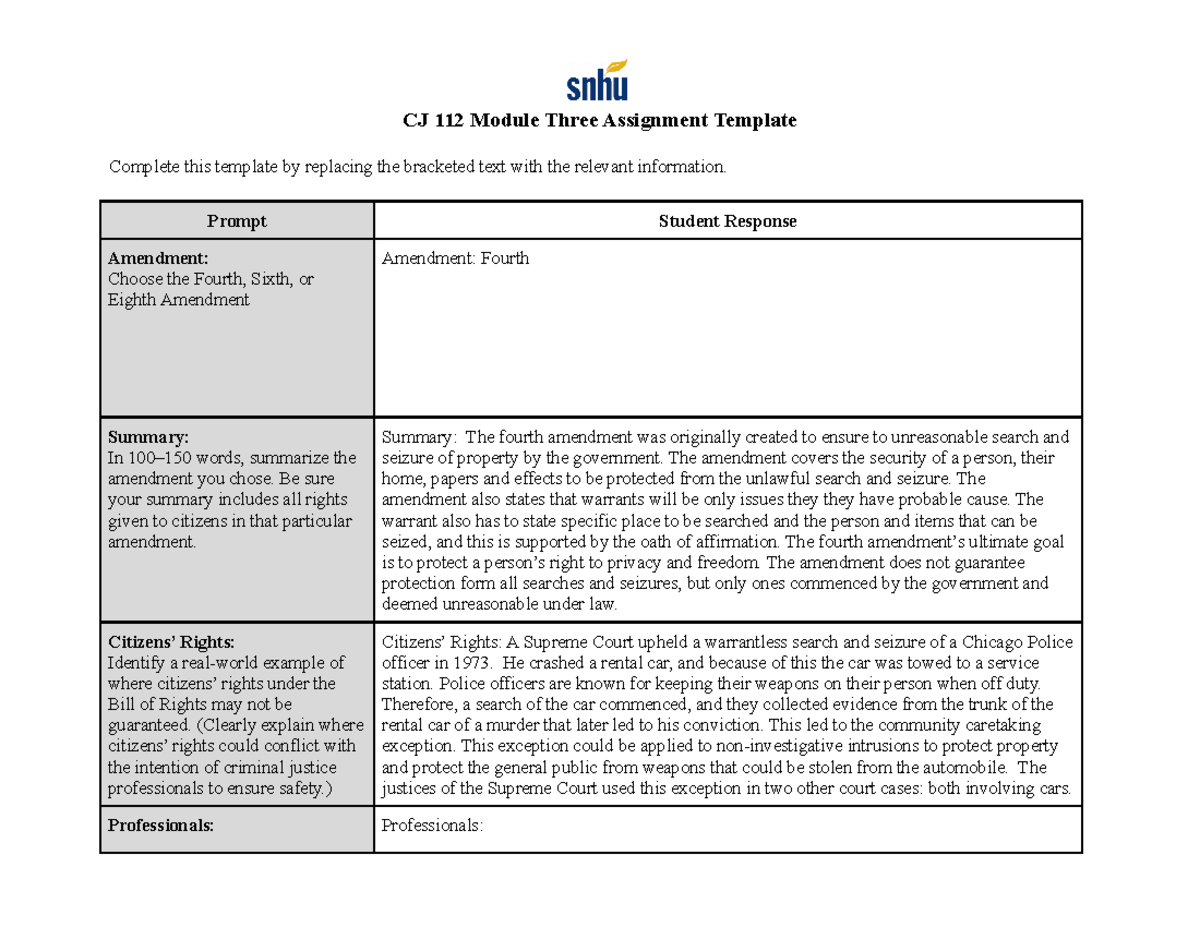 CJ 112 Module Three Assignment Template - CJ 112 Module Three ...