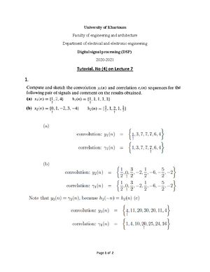 Examples on Lectures 2 and 3 - Page 1 of 1 DSP examples on lecture 2 ...