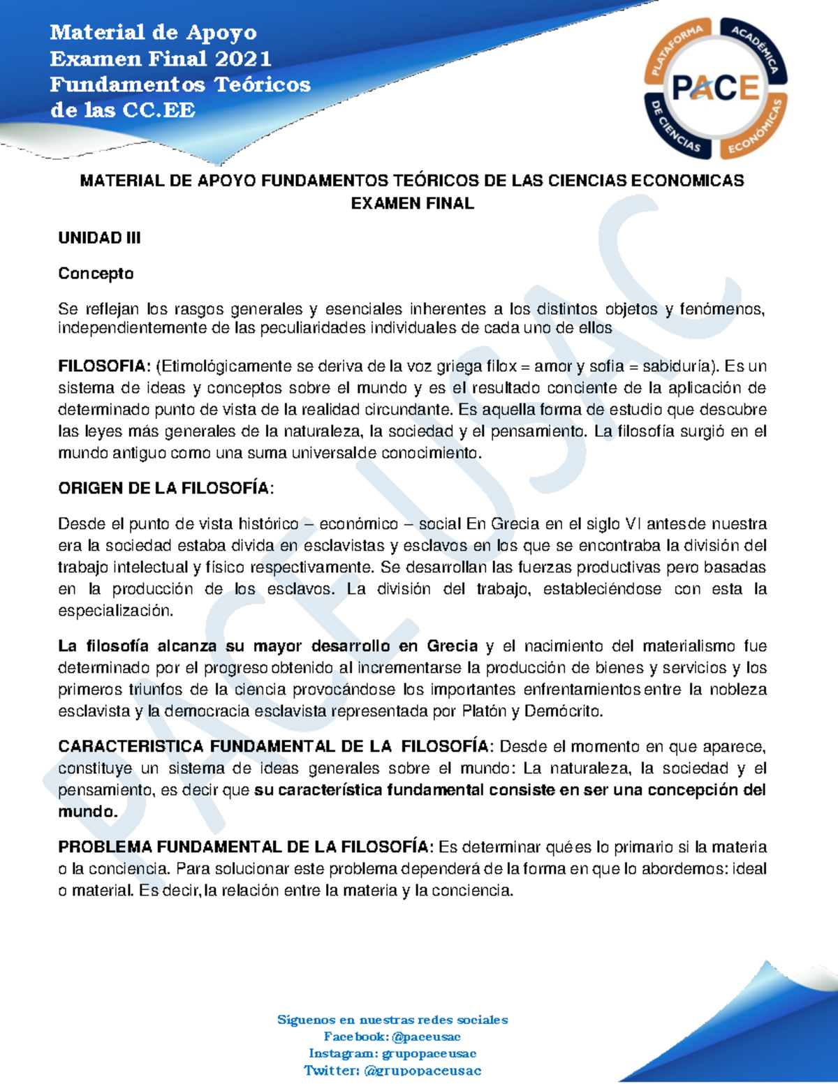 Material Apoyo Fundamentos, Examen Final 2021 - Examen Final 2021 ...