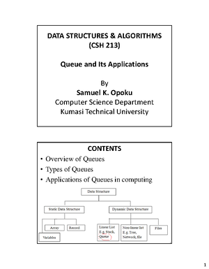CSH 213 Day 09 - Data structures note for 3rd year Day 9 - DATA ...