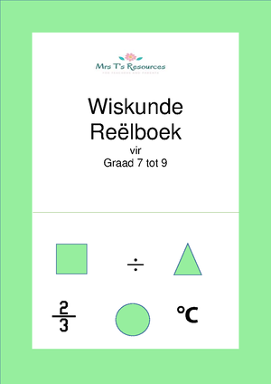 Gr 10 - K 1-4 Wiskunde Gel - Graad 10 Wiskunde Geletterdheid Kwartaal 1 ...