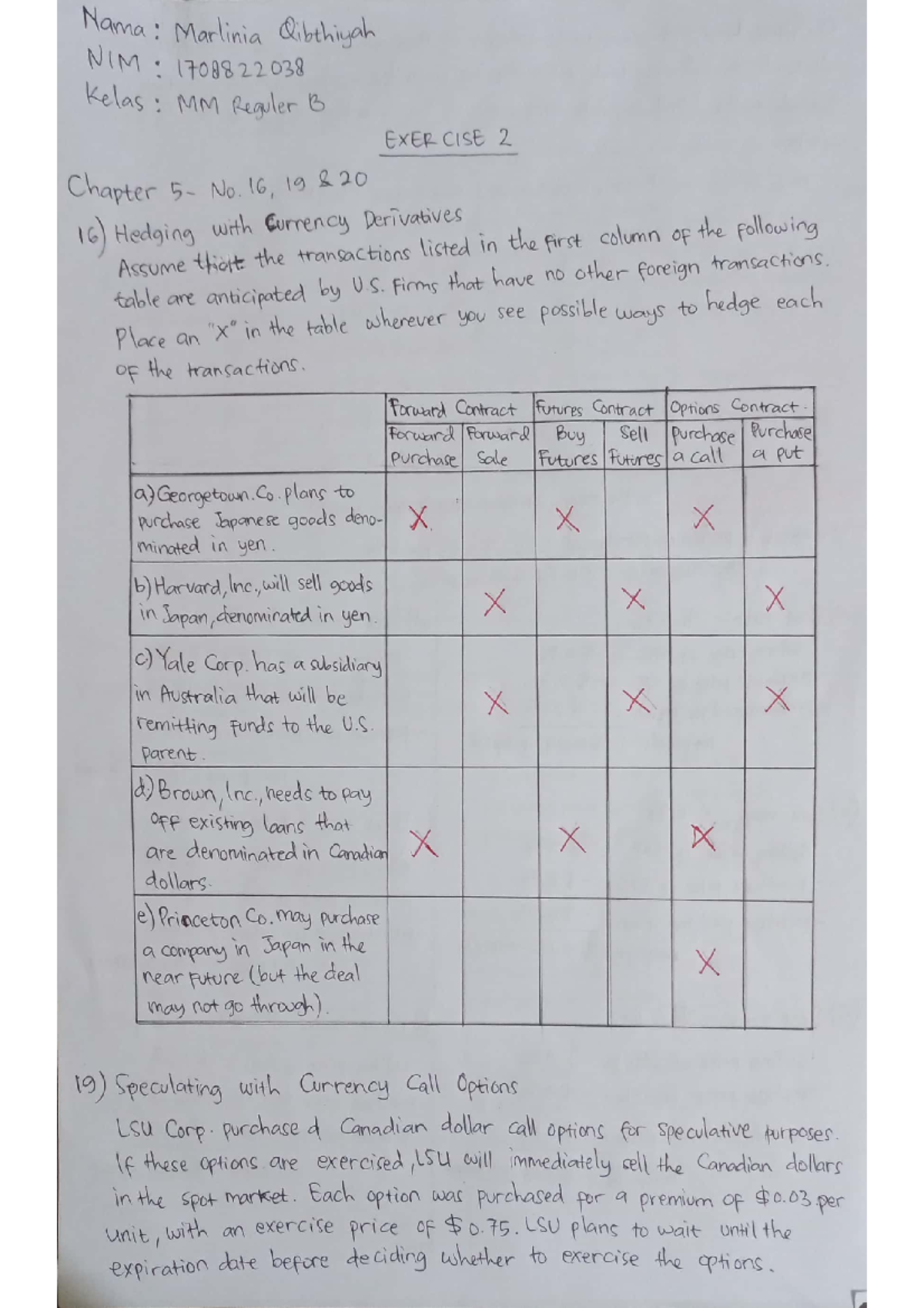 Exercise 2 - Marlinia Qibthiyah 1708822038 MM Reg B - Management - Studocu