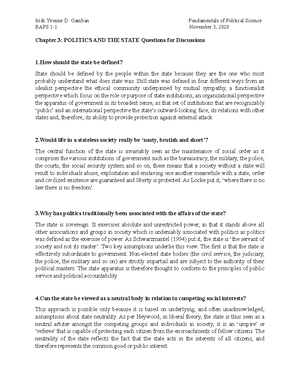 Politics - notes - Jackie Monsalve POLITICS, GOVERNANCE AND CITIZENSHIP ...