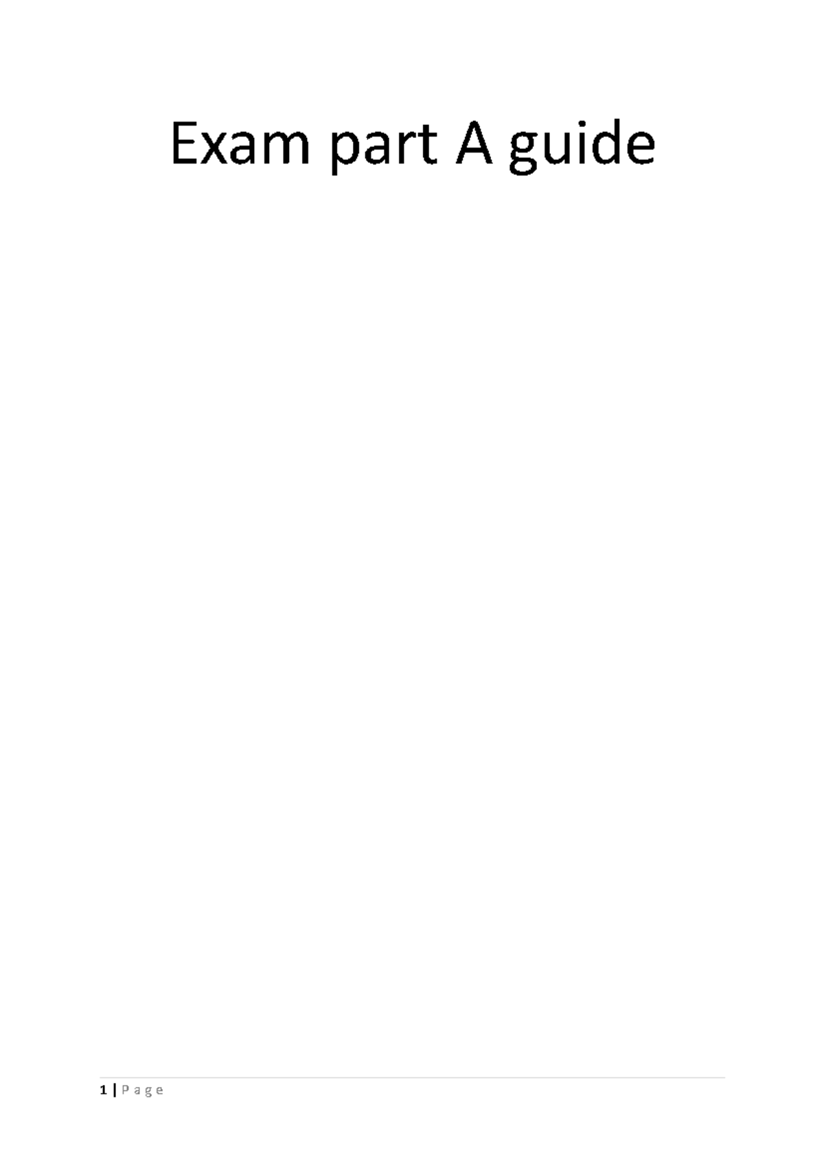 Exam part A guide 1 erfdggrrgd rg rgr e reg rte rtrt re rt - Exam part ...