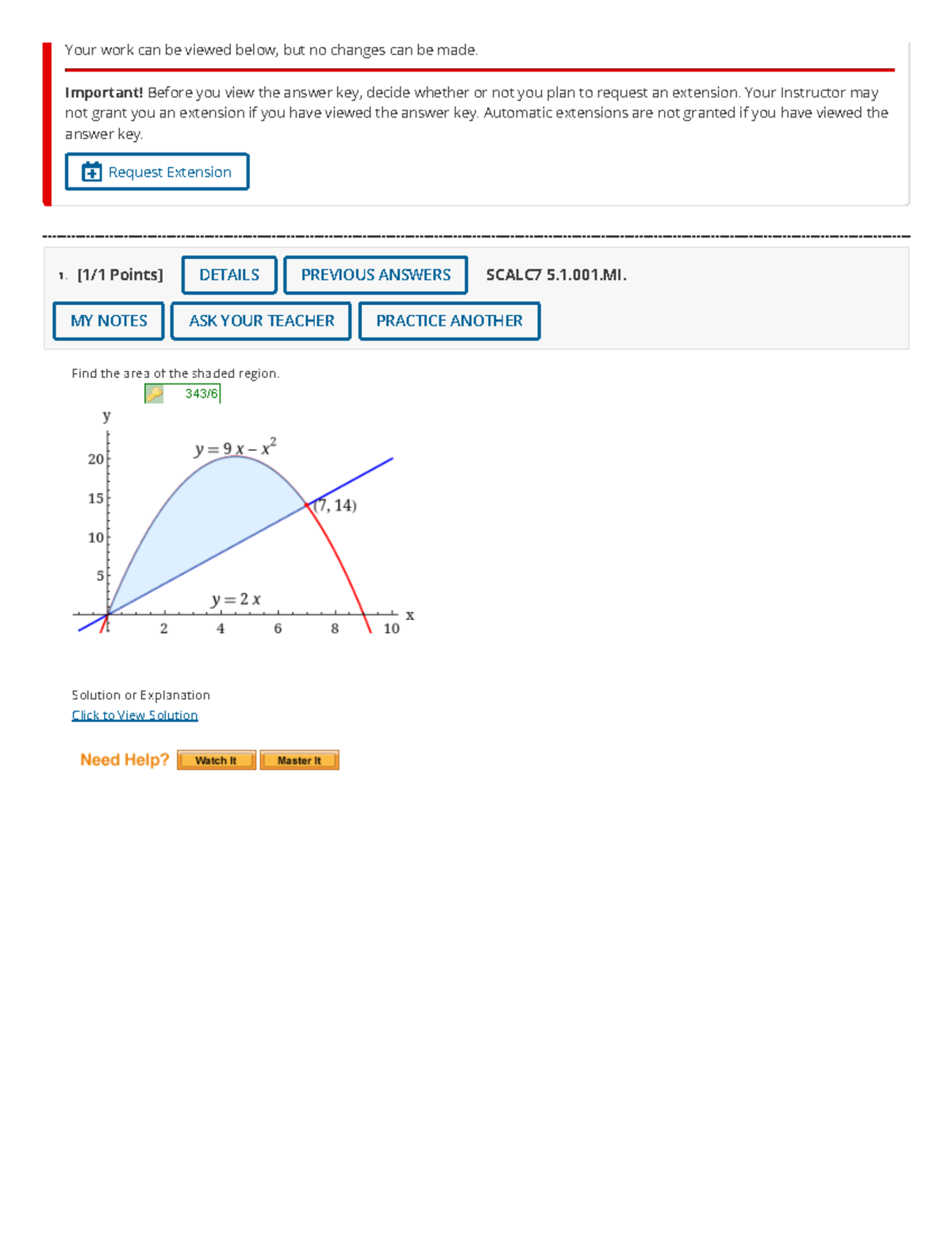 Section-5 - Answering Questions Section-5.1 - Find the area of the ...