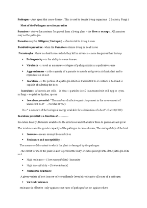 DISEASES OF FIELD CROPS AND THEIR MANAGEMENT - COURSE MATERIAL FOR PATH ...