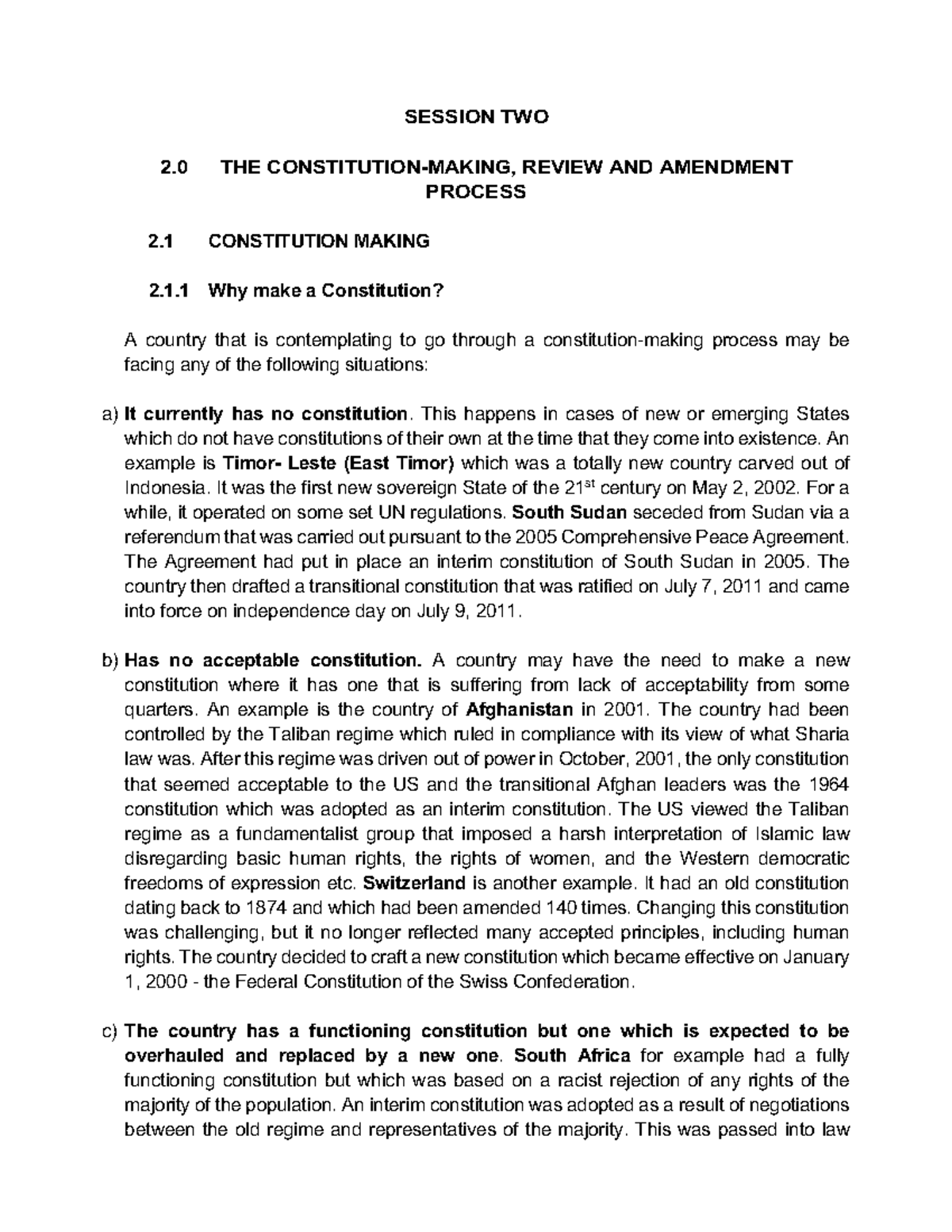 Session TWO - Understanding the legal concepts of the legal systems ...