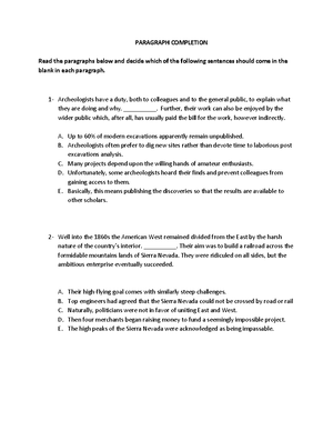 Transitions exercise - TRANSITIONS Fill in the blanks with the most ...