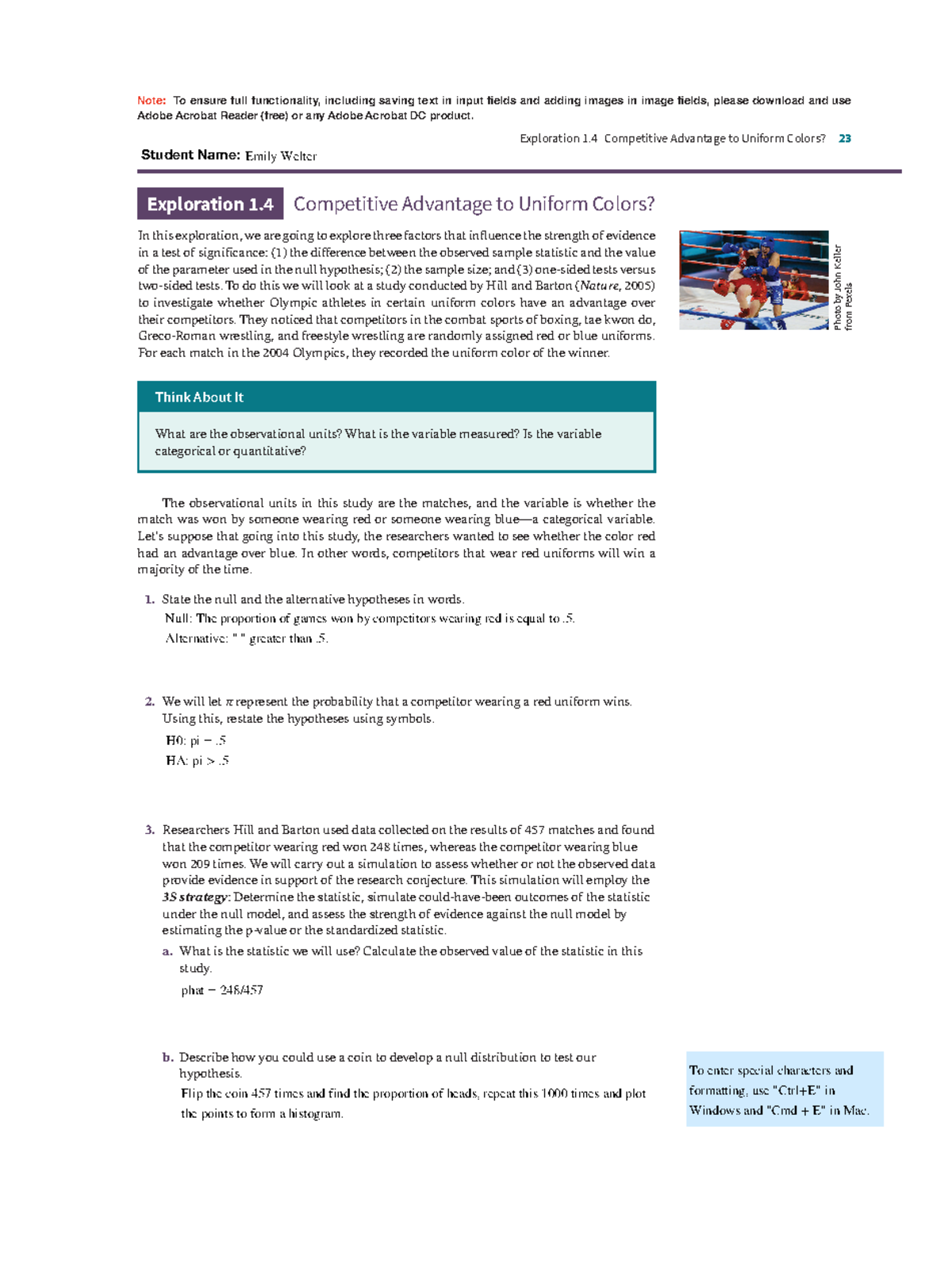 Exploration 1.4-1 - exp 1.4 - Note: To ensure full functionality, including saving text in input ...