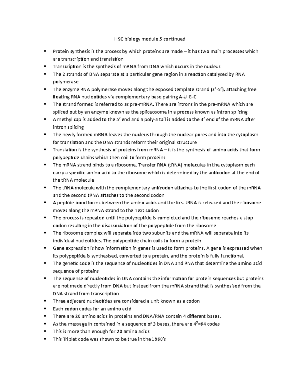 HSC biology module 5 booklet 3,4 - HSC biology module 5 continued ...