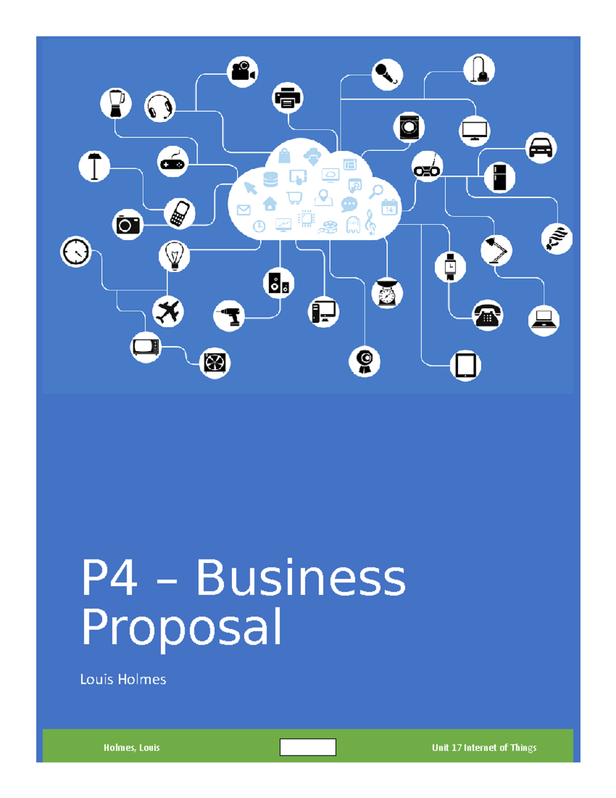 P4 - Business Proposal - P4 – Business Proposal Louis Holmes Holmes ...