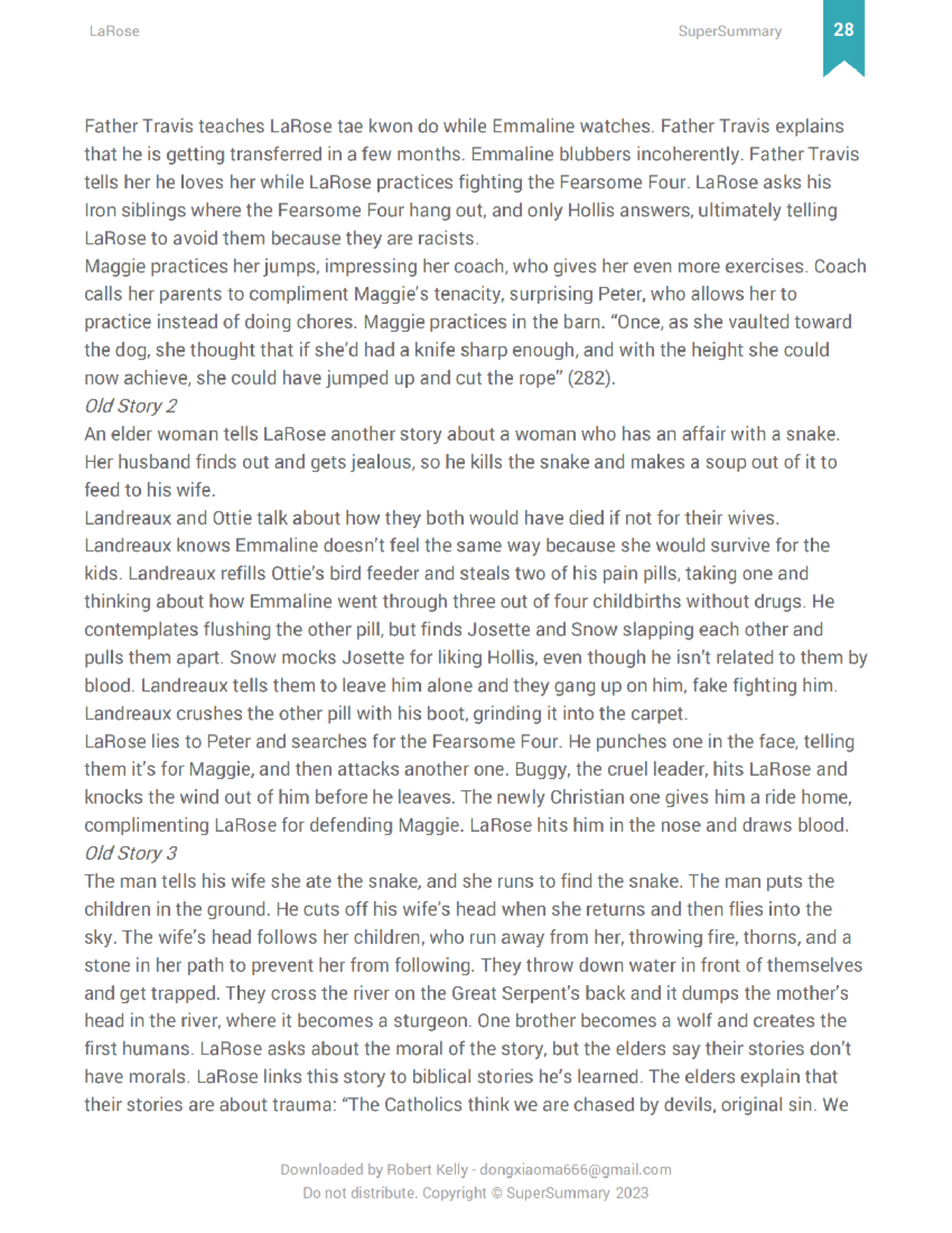 La Rose - Super Summary Study Guide 29 - Biology 101 - Studocu