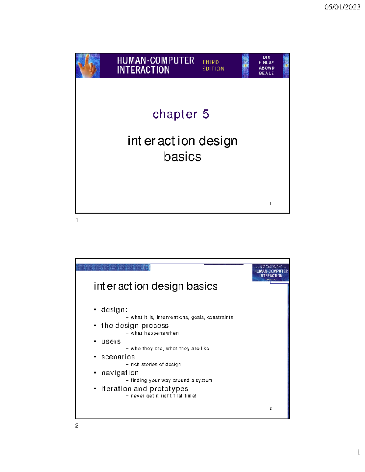 6-Persona and sce - Persona and sce - chapt er 5 int er act ion design basics 1 int er act ion ...