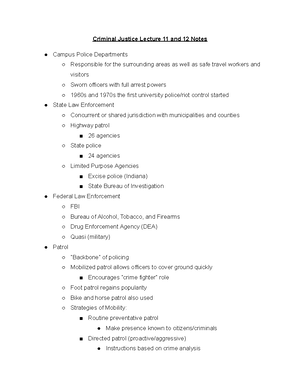 Ch 9 - chapter 9 lecture notes introduction to criminal justice - Ch 9 ...